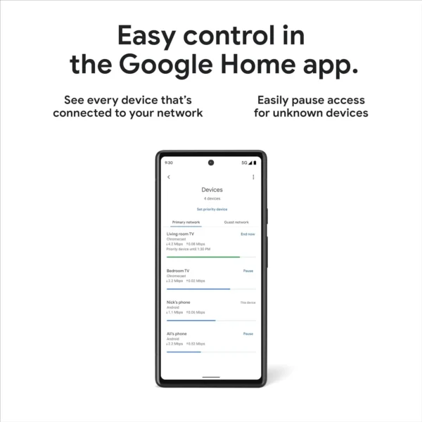 Google Nest Wifi Pro 3-Pack – Fast Whole-Home Mesh WiFi 6E